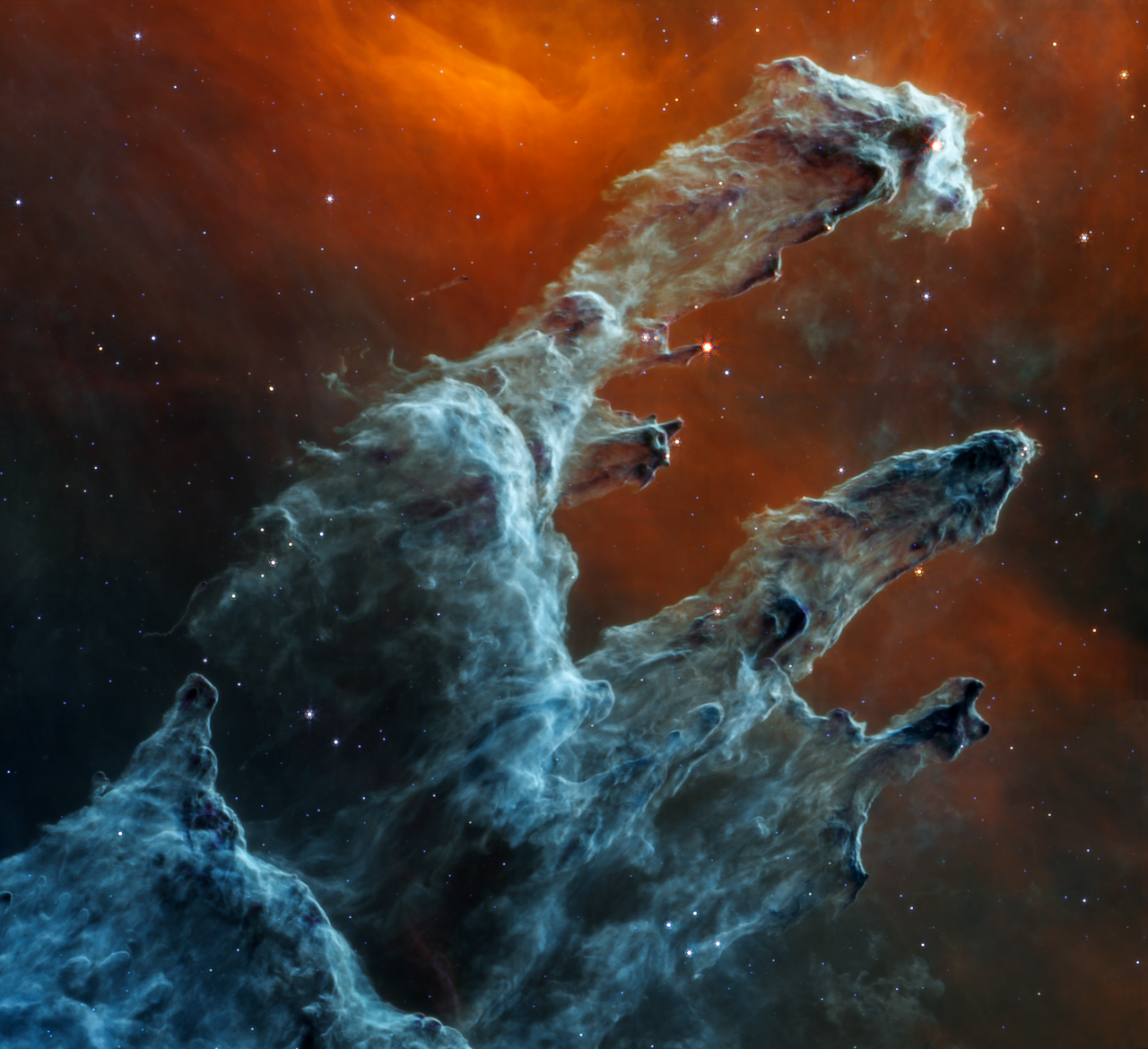 Haunting Portrait: NASA’s Webb Reveals Dust, Structure in Pillars of ...