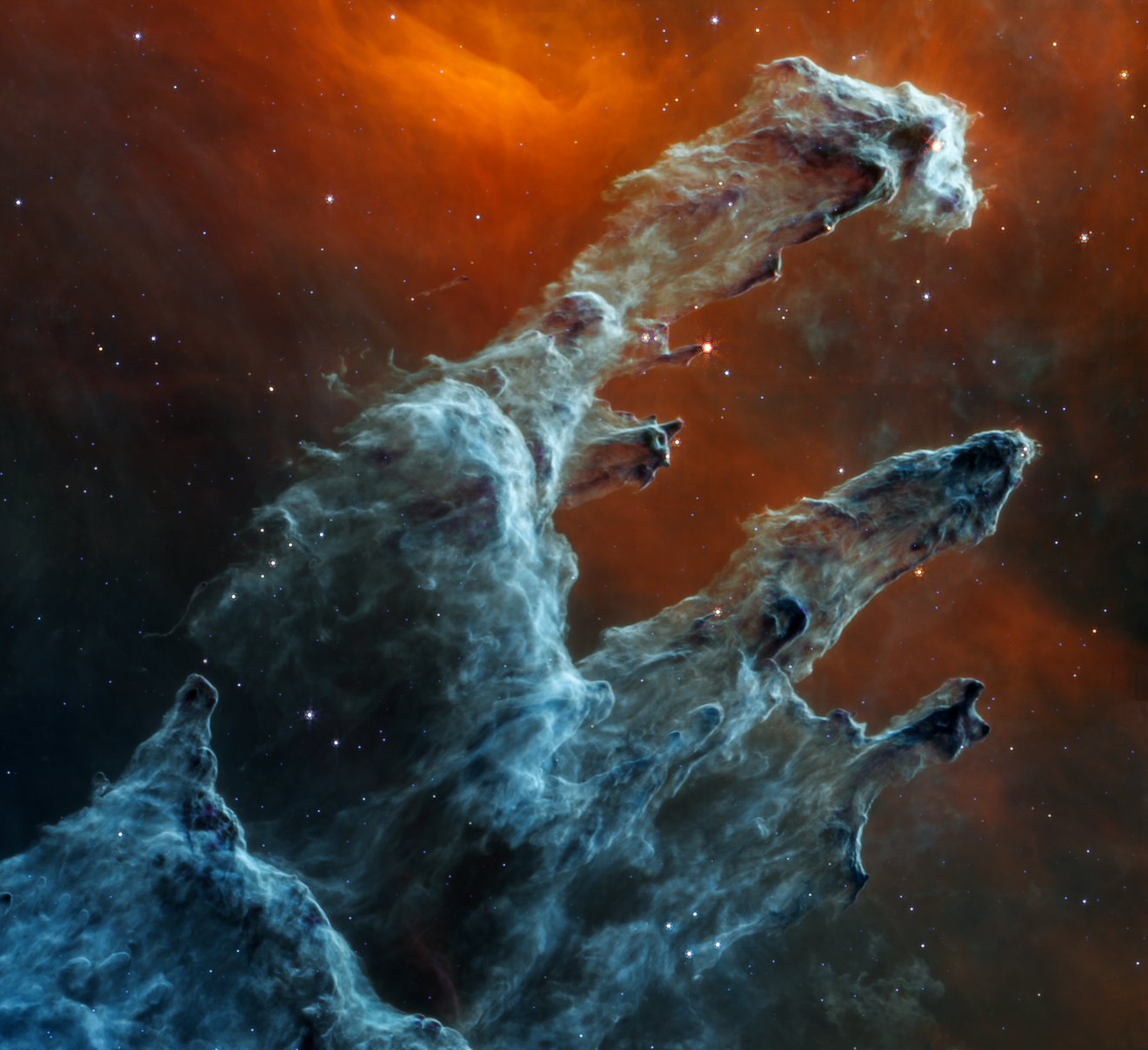 Haunting Portrait: NASA’s Webb Reveals Dust, Structure in Pillars of ...