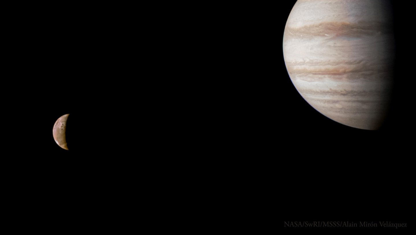 A Portrait of Planet and Moon: NASA's Juno Mission Captures Jupiter and ...