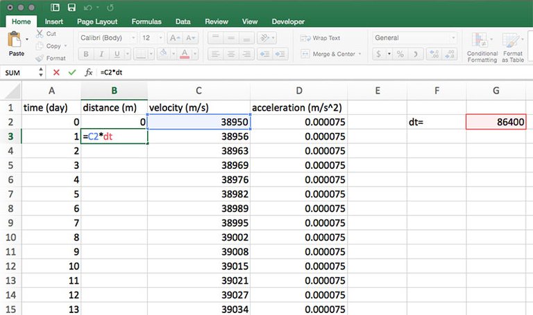 Modeling Additive Velocity With Spreadsheets – Science Lesson | NASA ...