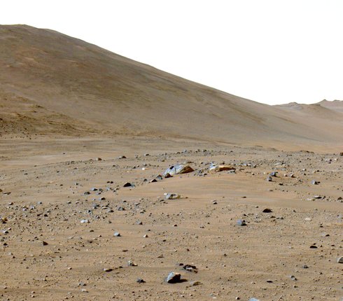 Mars Rover Views Spectacular Layered Rock Formations