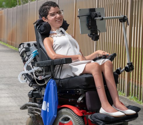 Deep Space Atomic Clock Poster - red version