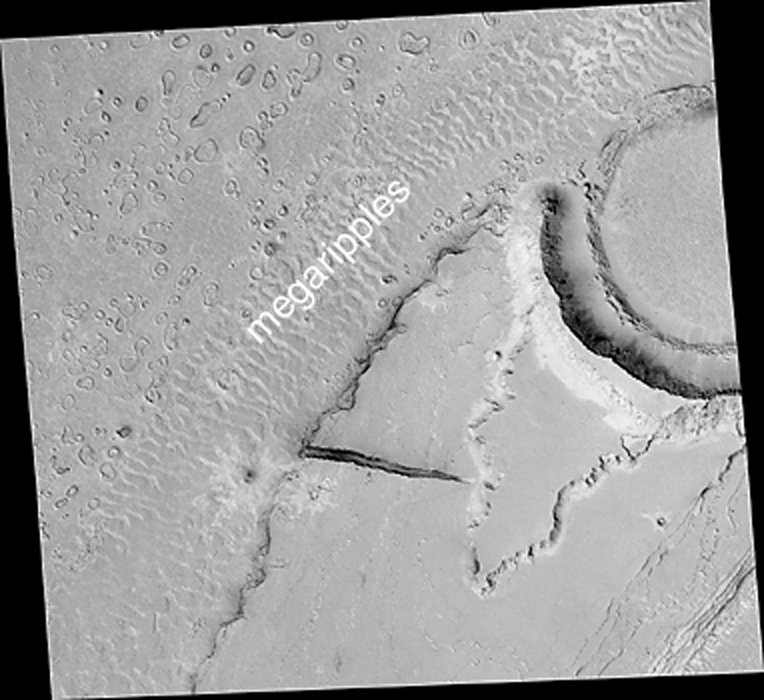 Megaripples in Athabasca Vallis