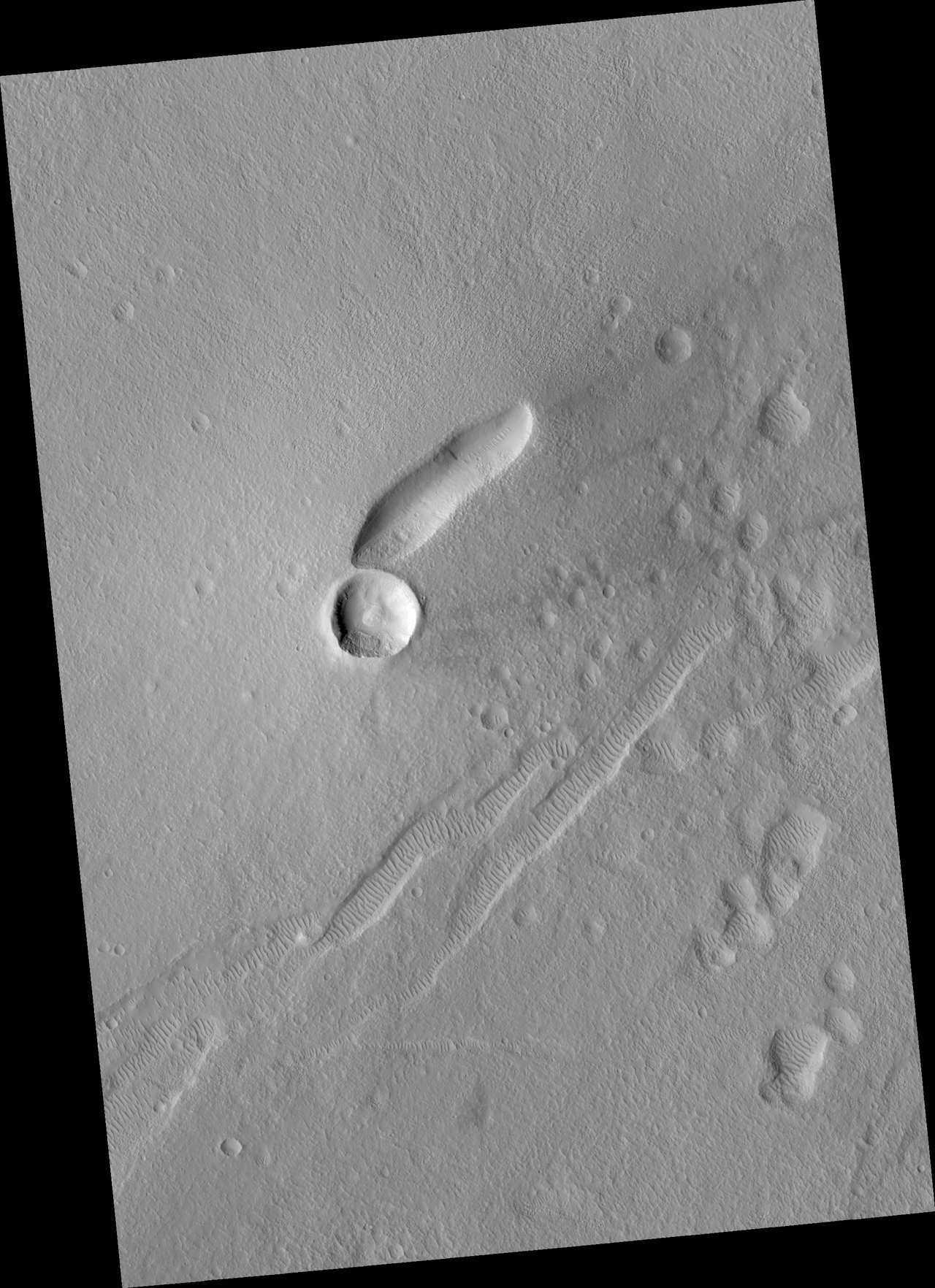 Anaglyph of East Mareotis Tholus | NASA Jet Propulsion Laboratory (JPL)