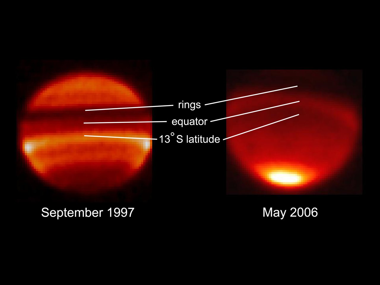 Saturn's Infrared Temperature Snapshot | NASA Jet Propulsion Laboratory ...
