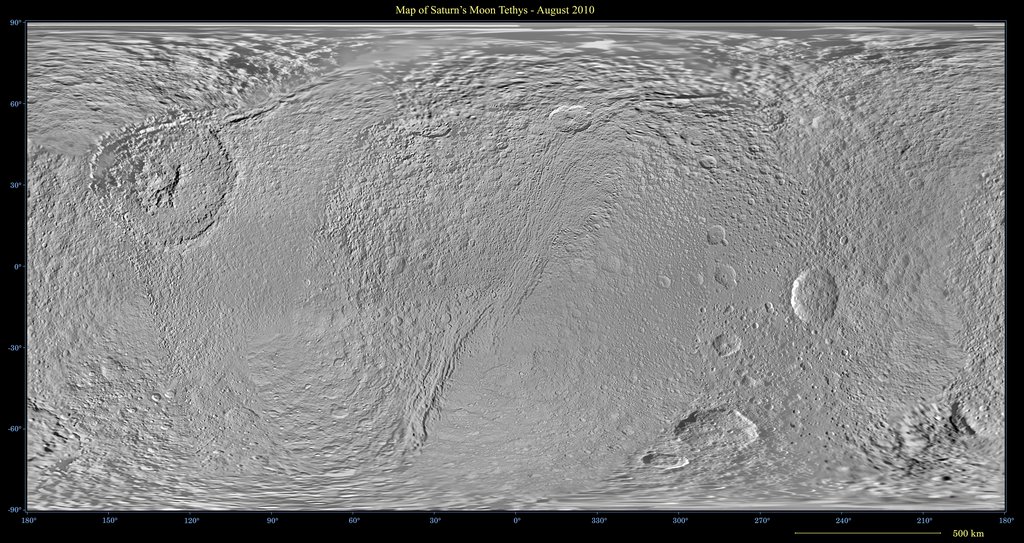 Map of Tethys - August 2010 | NASA Jet Propulsion Laboratory (JPL)