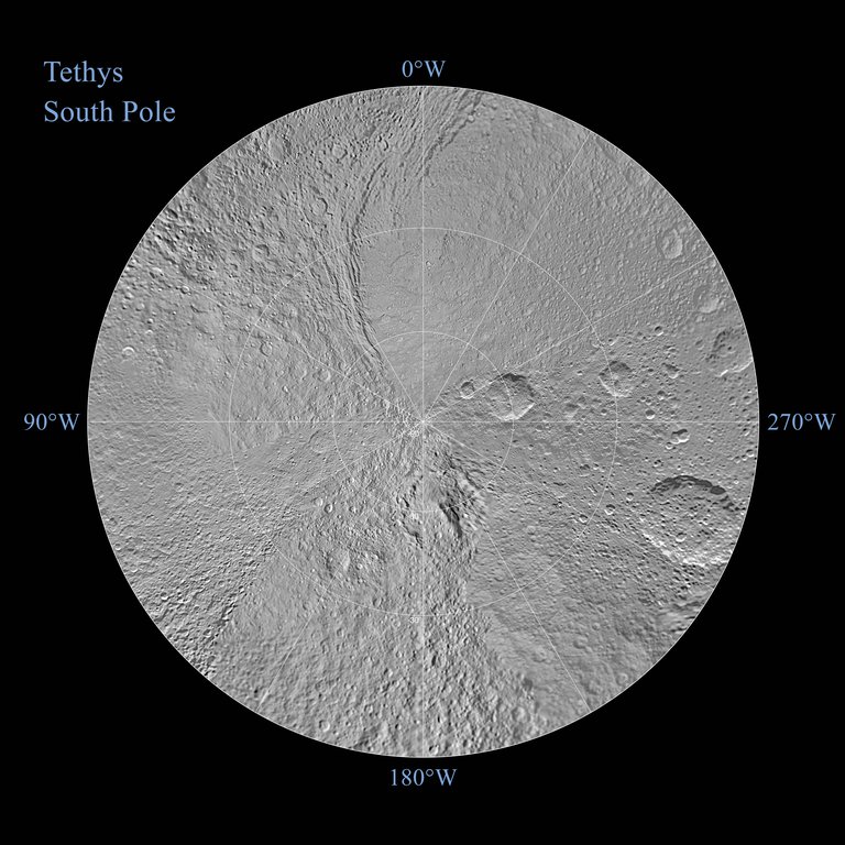 Tethys Polar Maps - February 2010 | NASA Jet Propulsion Laboratory (JPL)