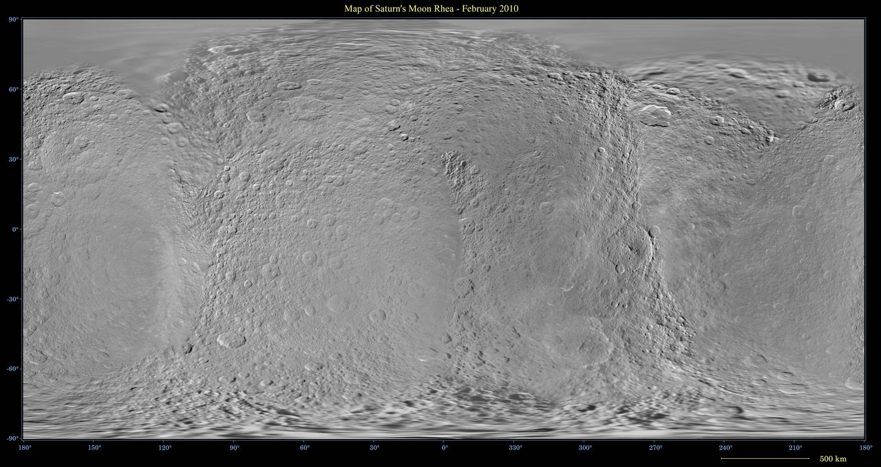 Map of Rhea - February 2010 | NASA Jet Propulsion Laboratory (JPL)