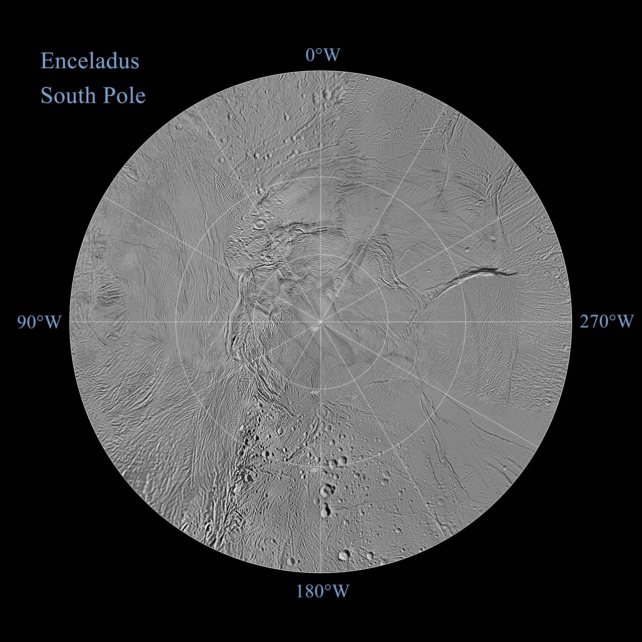 Enceladus Polar Maps - February 2010 | NASA Jet Propulsion Laboratory (JPL)