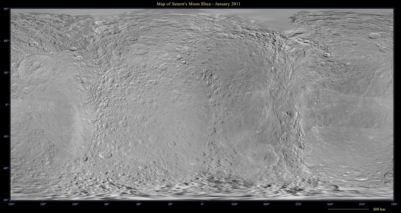 Map of Rhea - January 2011 | NASA Jet Propulsion Laboratory (JPL)