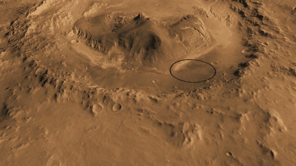Oblique view of Gale Crater from the North | NASA Jet Propulsion ...