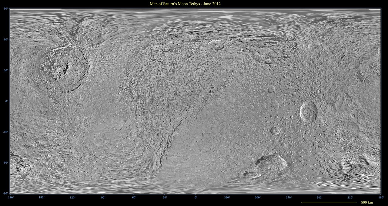 Map of Tethys - June 2012 | NASA Jet Propulsion Laboratory (JPL)