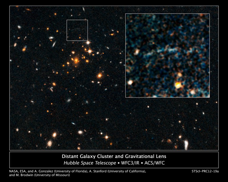 Galaxy Cluster and Giant Arc | NASA Jet Propulsion Laboratory (JPL)