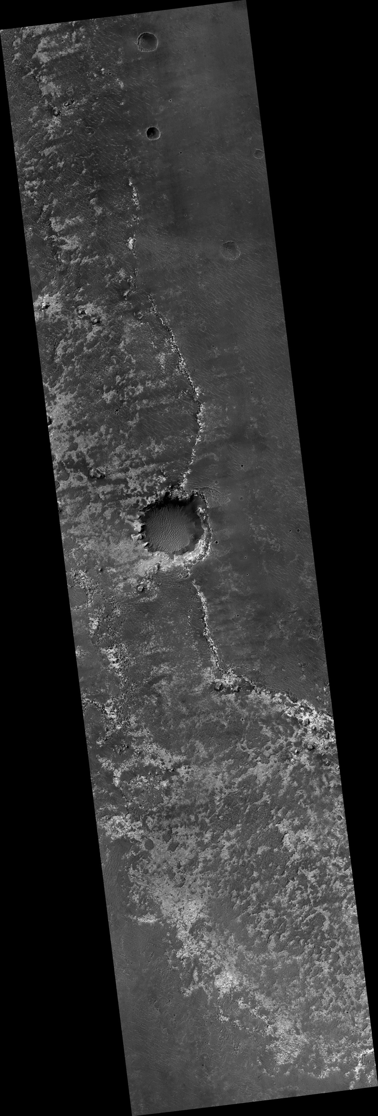 A Crater Straddling Two Terrain Units | NASA Jet Propulsion Laboratory ...