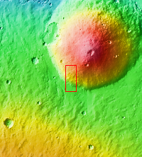 Hecates Tholus - False Color | NASA Jet Propulsion Laboratory (JPL)