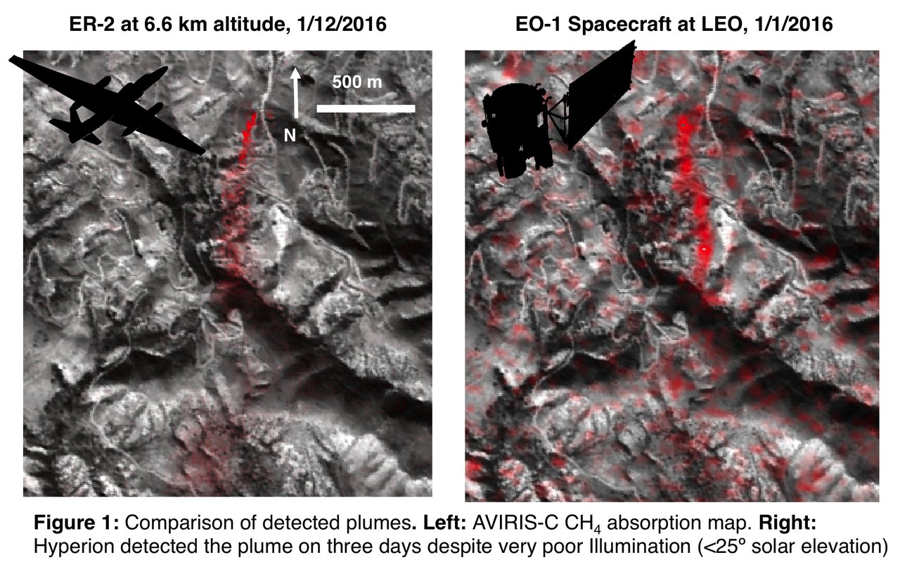 A First: NASA Spots Single Methane Leak from Space | NASA Jet ...