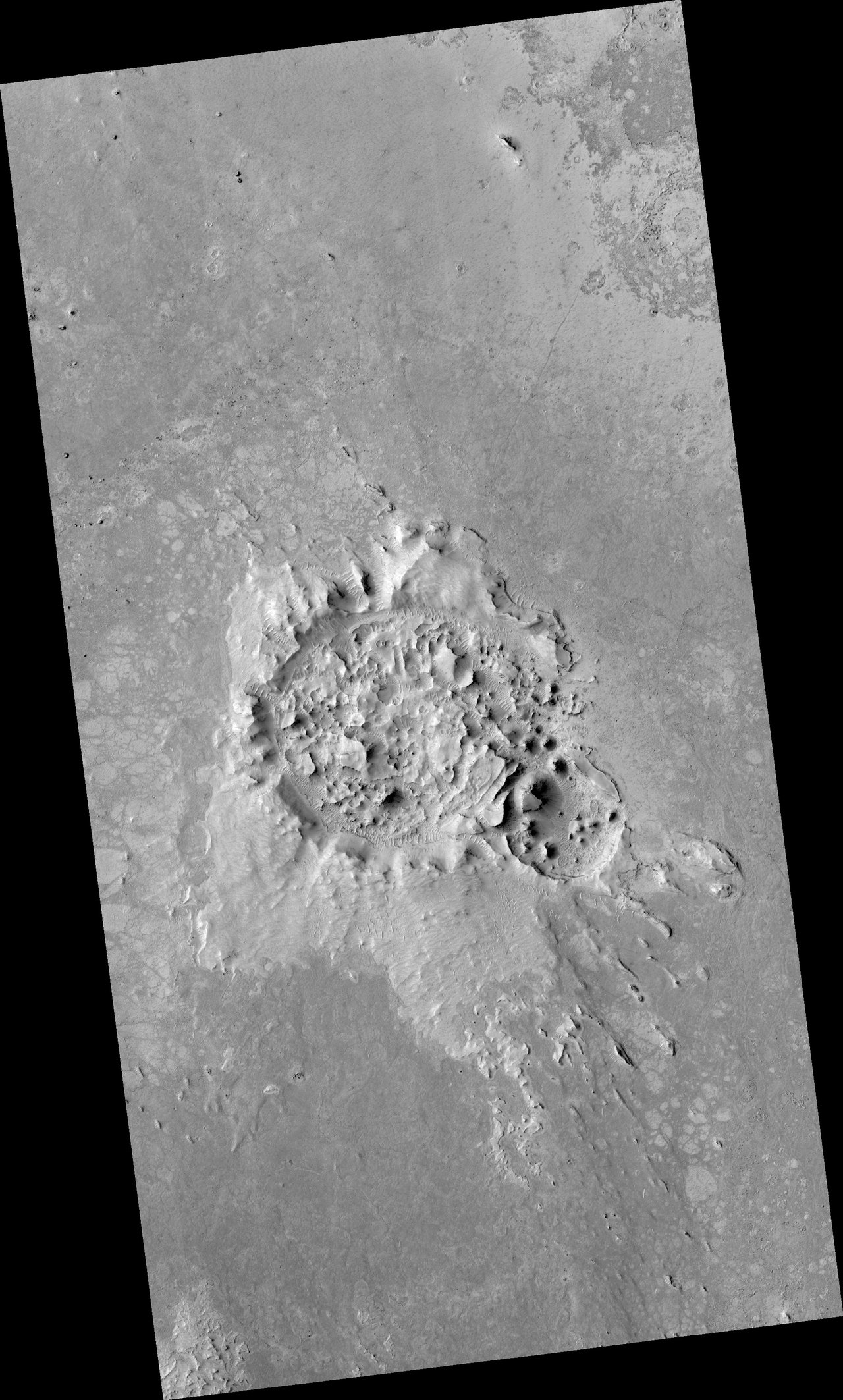 A Highly Disrupted Crater | NASA Jet Propulsion Laboratory (JPL)