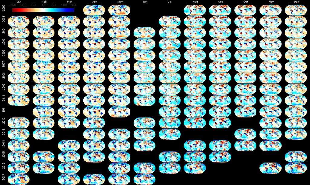 Monthly GRACE Gravity Anomaly Maps | NASA Jet Propulsion Laboratory (JPL)