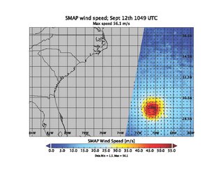 Hurricane Florence seen by SMAP Imagery | NASA Jet Propulsion Laboratory (JPL)