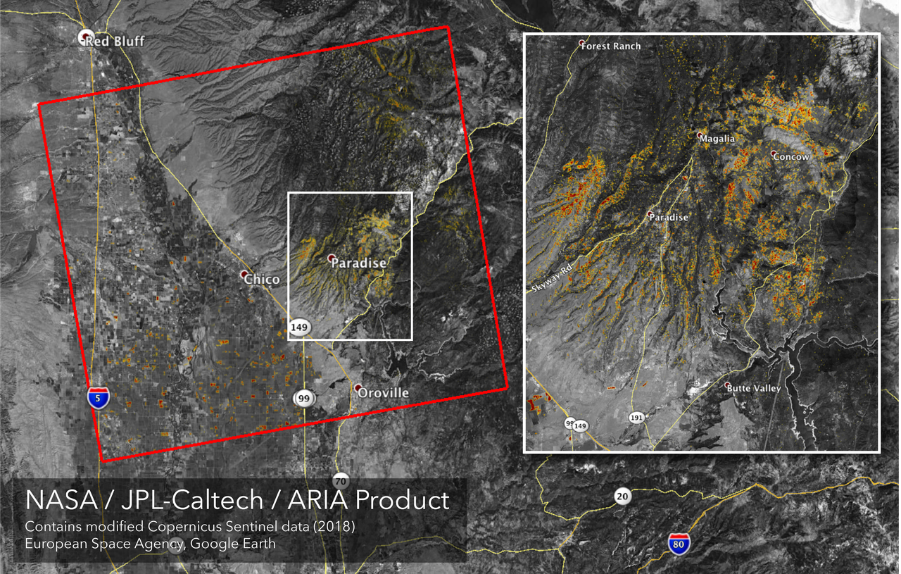 NASA's ARIA Maps California Fire Damage | NASA Jet Propulsion ...
