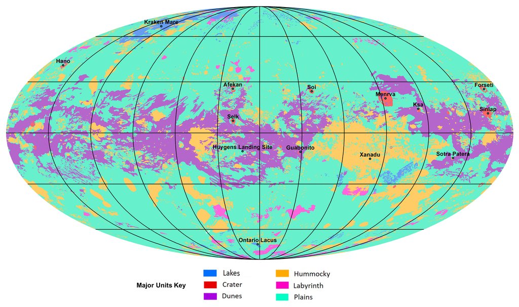 First Global Geologic Map of Titan | NASA Jet Propulsion Laboratory (JPL)
