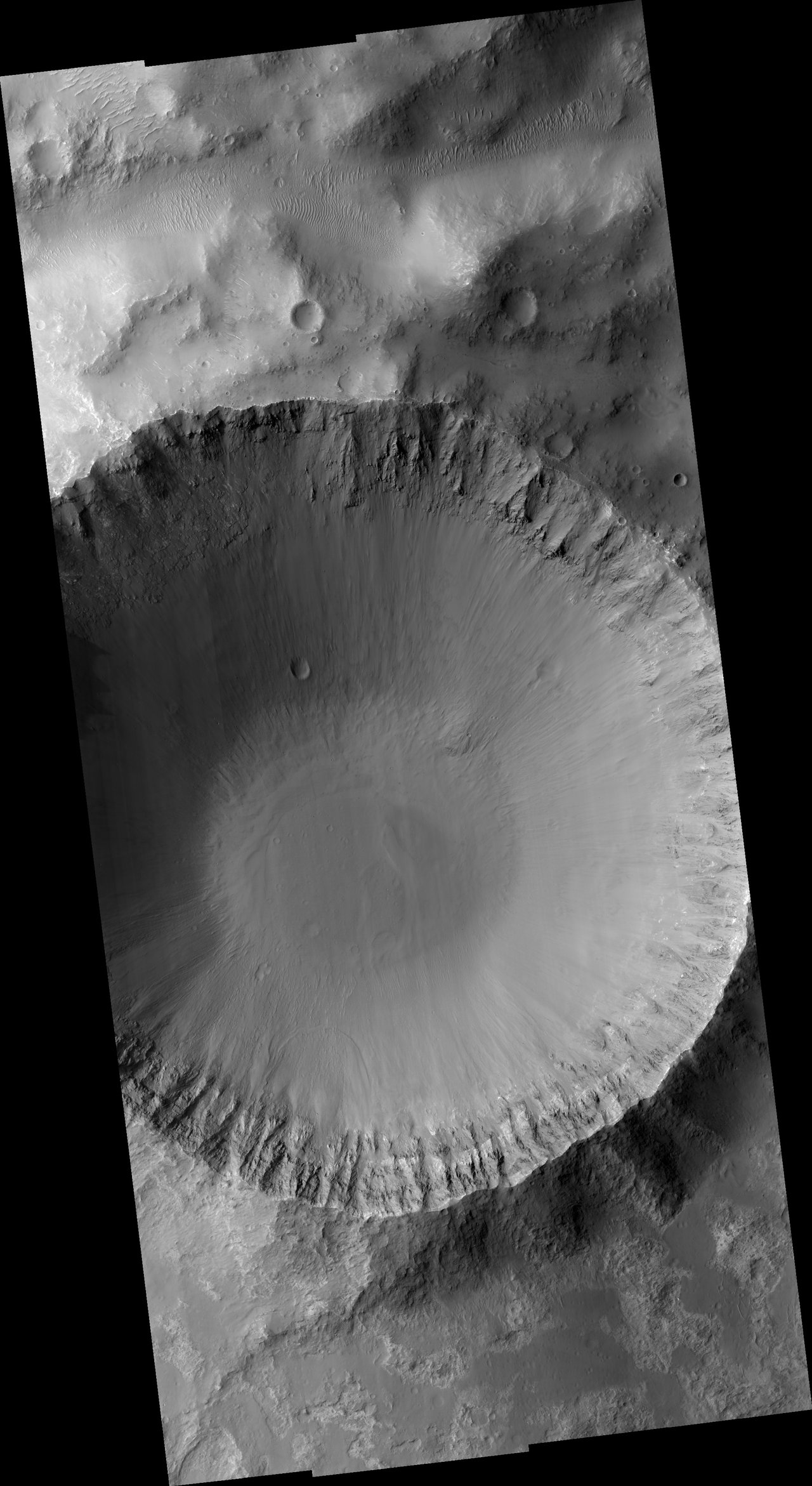 Varied Types of Rock in a Crater in Eos Chasma | NASA Jet Propulsion Laboratory (JPL)