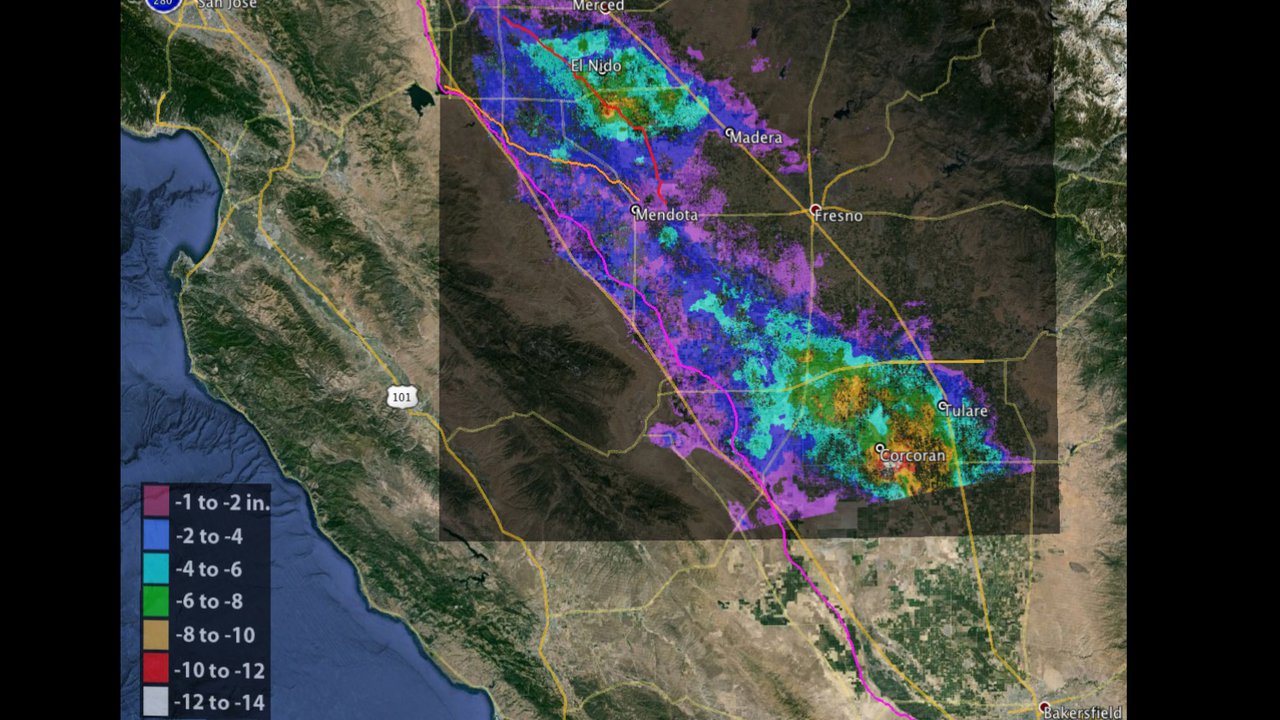 NASA: California Drought Causing Valley Land to Sink | NASA Jet Propulsion Laboratory (JPL)