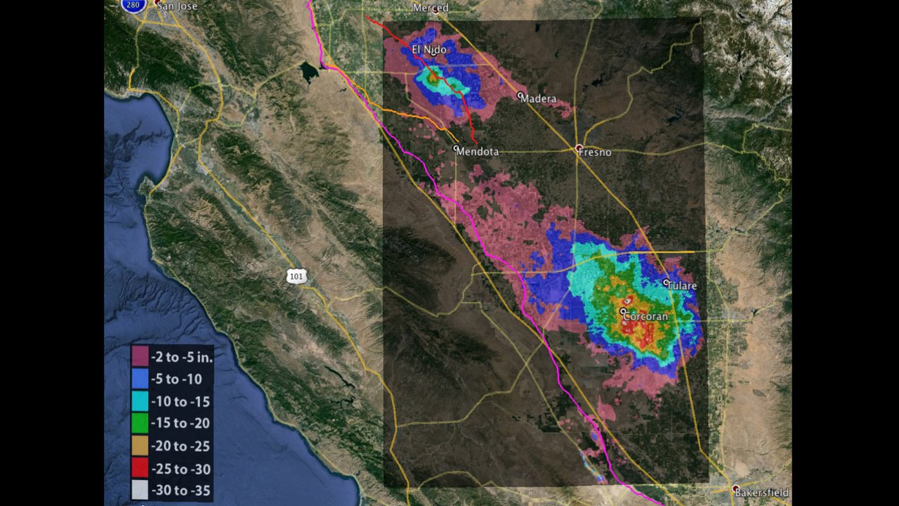 NASA: California Drought Causing Valley Land to Sink | NASA Jet ...