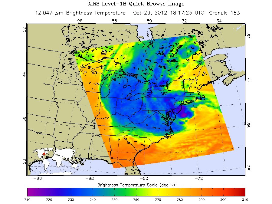 NASA Satellites Watch Hurricane Sandy