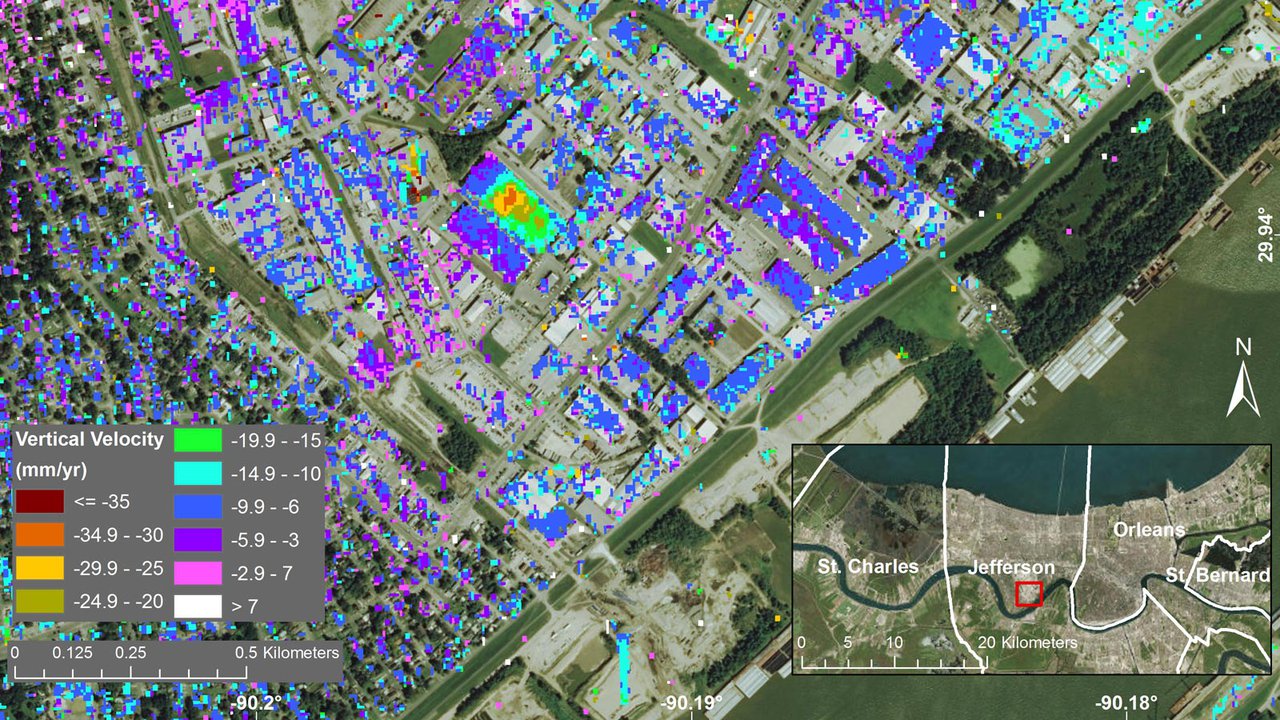 New Study Maps Rate of New Orleans Sinking | NASA Jet Propulsion ...