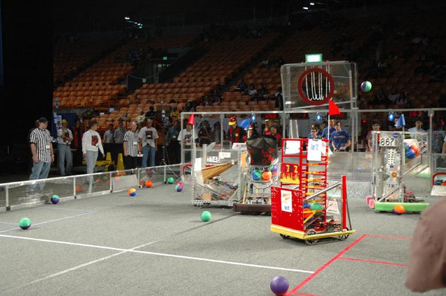 Students Win Robotics Basketball Tournament