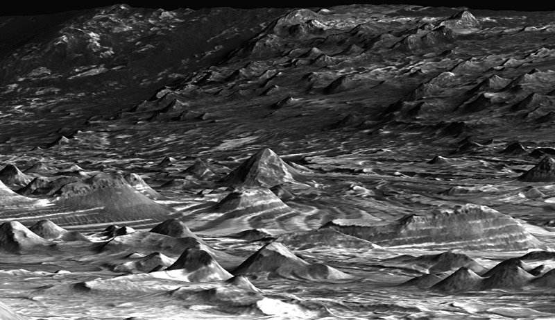 Mars Orbiter Examines 'Lace' and 'Lizard Skin' Terrain