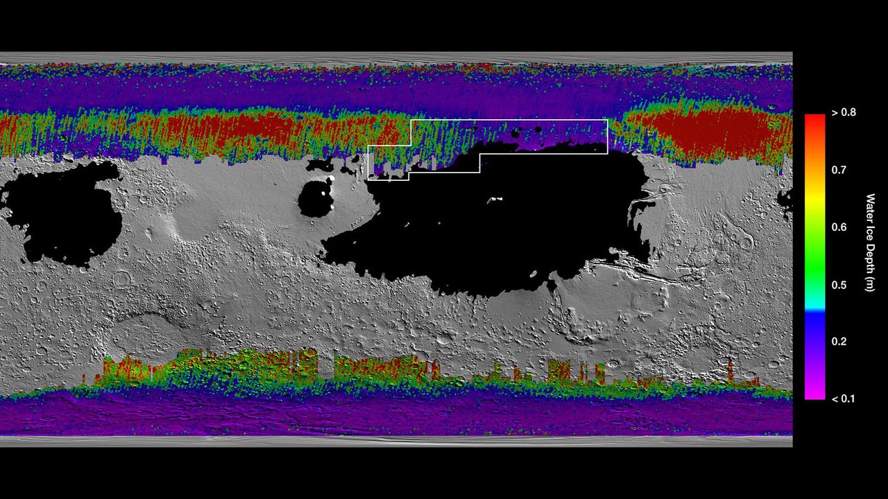 NASA's Treasure Map for Water Ice on Mars | NASA Jet Propulsion ...