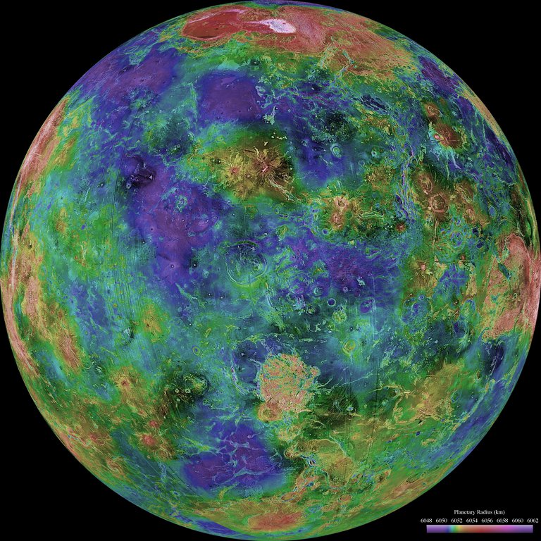 Hemispheric View of Venus Centered at 0 Degrees East Longitude | NASA ...