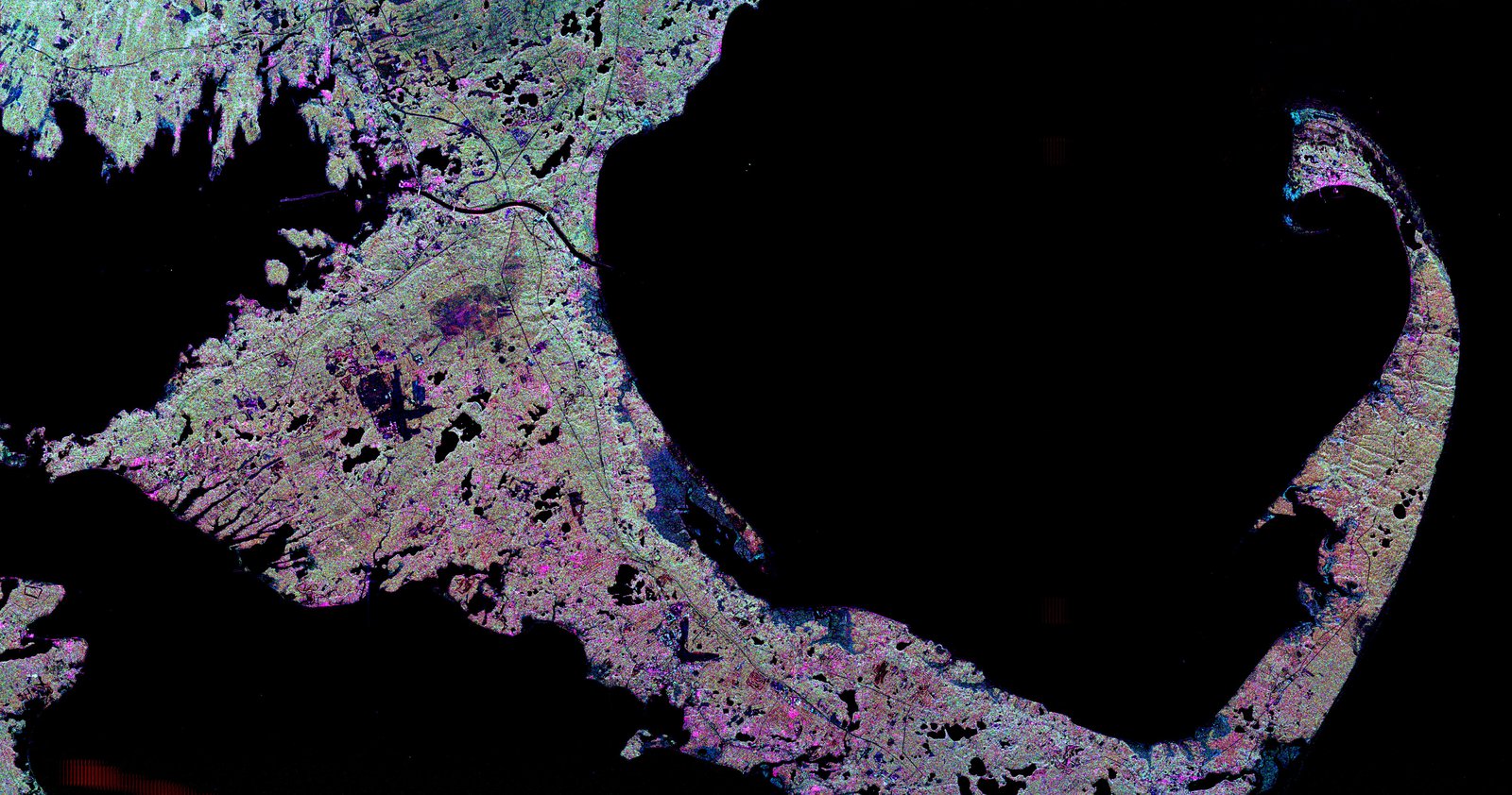 Space Radar Image of Cape Cod, Massachusetts | NASA Jet Propulsion ...