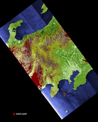 Radar Image with Color as Height: Tokyo, Honshu, Japan | NASA Jet ...