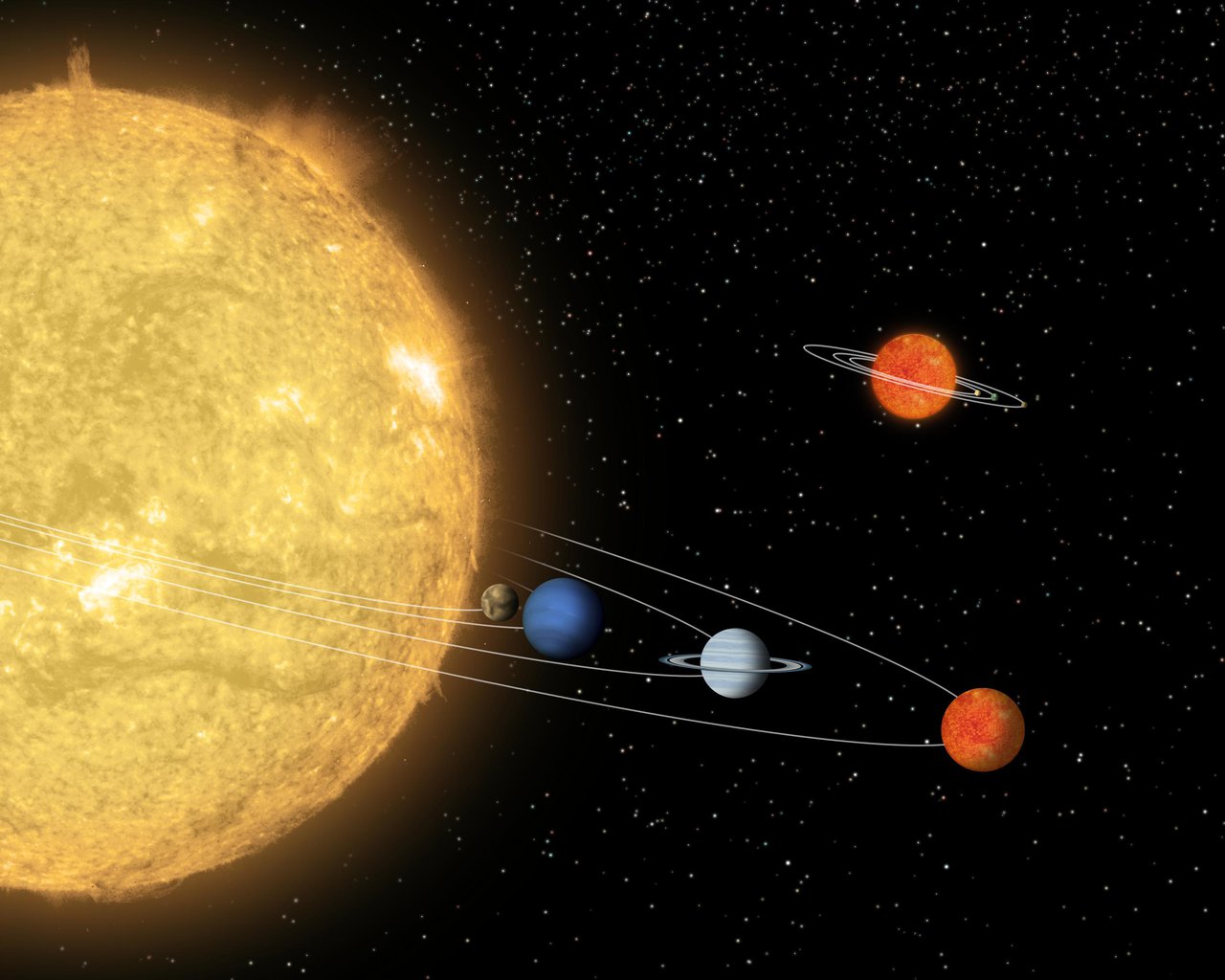 Itsy Bitsy Solar System (Artist's Concept) | NASA Jet Propulsion ...