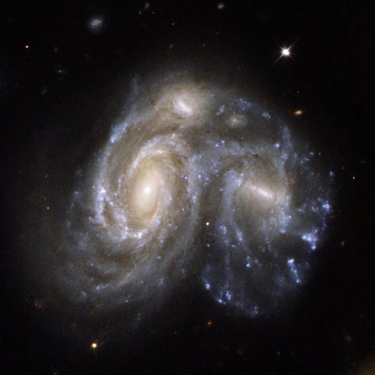 Collision Between Two Spiral Galaxies | NASA Jet Propulsion Laboratory ...