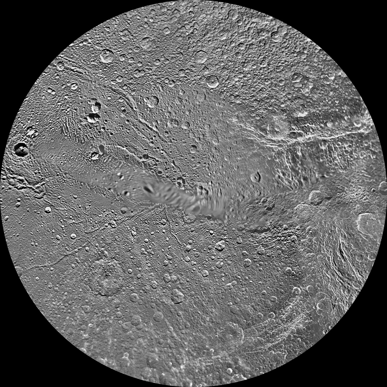 Dione Polar Maps - February 2010