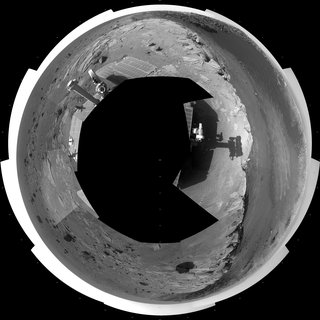 View of 'Santa Maria' Crater from Western Rim, Sol 2454 (Polar) | NASA ...