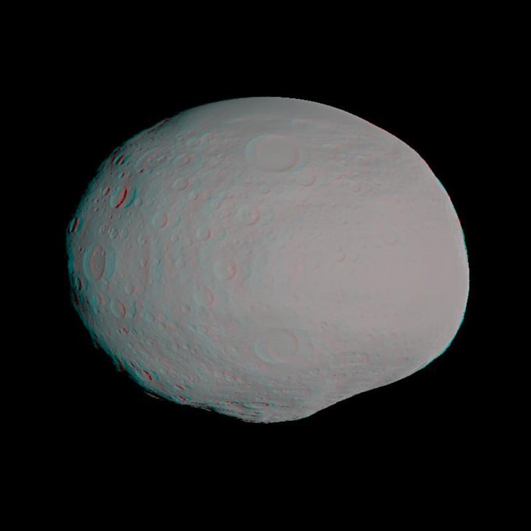 Anaglyph of Vesta Model