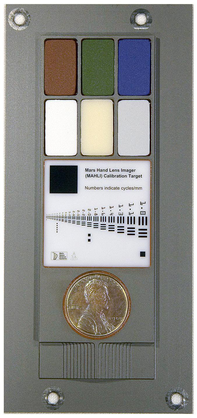 Full-Scale Image of MAHLI Calibration Target