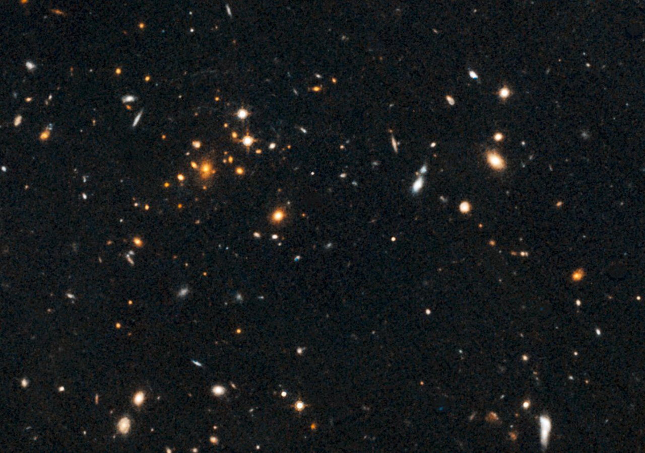 Galaxy Cluster and Giant Arc | NASA Jet Propulsion Laboratory (JPL)