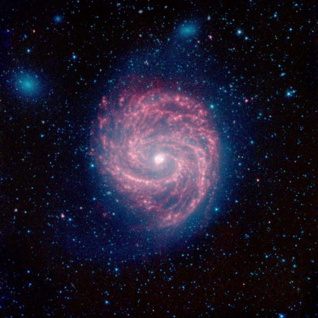 The Swirling Arms of the M100 Galaxy