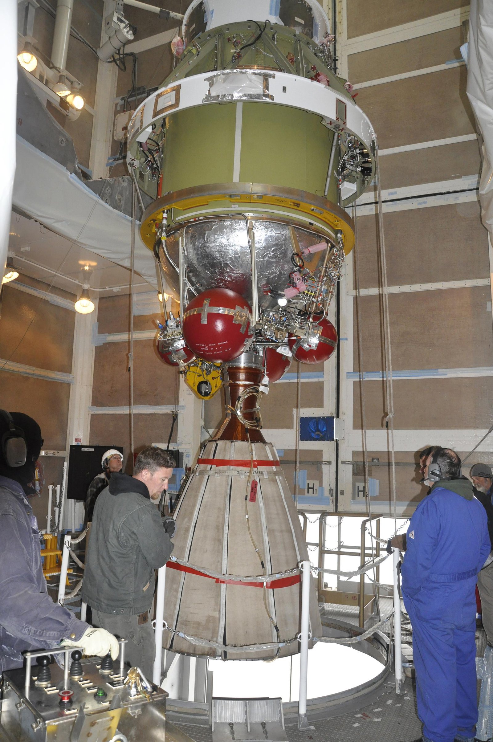 Lifting NASA's OCO-2's Delta II Launch Vehicle Second Stage into ...