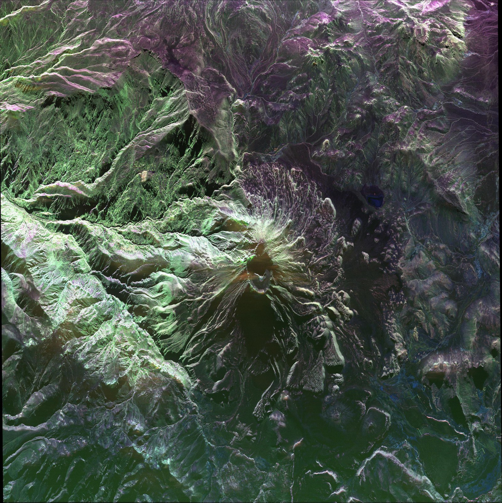 UAVSAR image of Ubinas Volcano