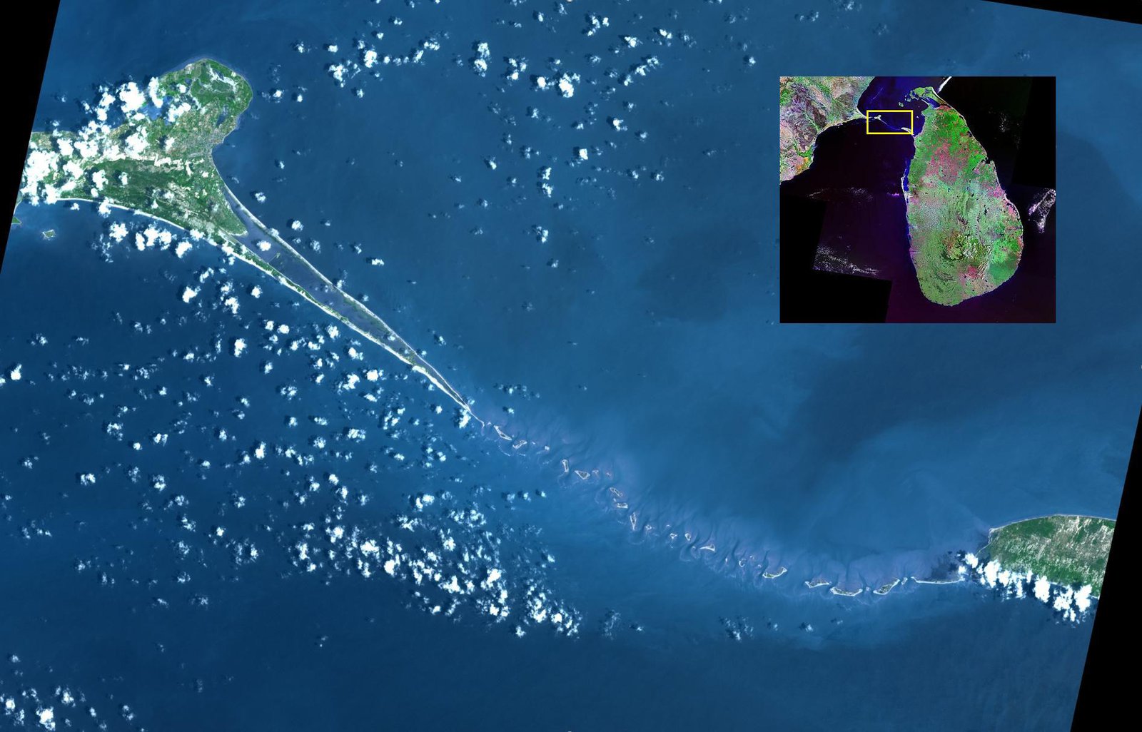 Adam's Bridge, India-Sri Lanka | NASA Jet Propulsion Laboratory (JPL)