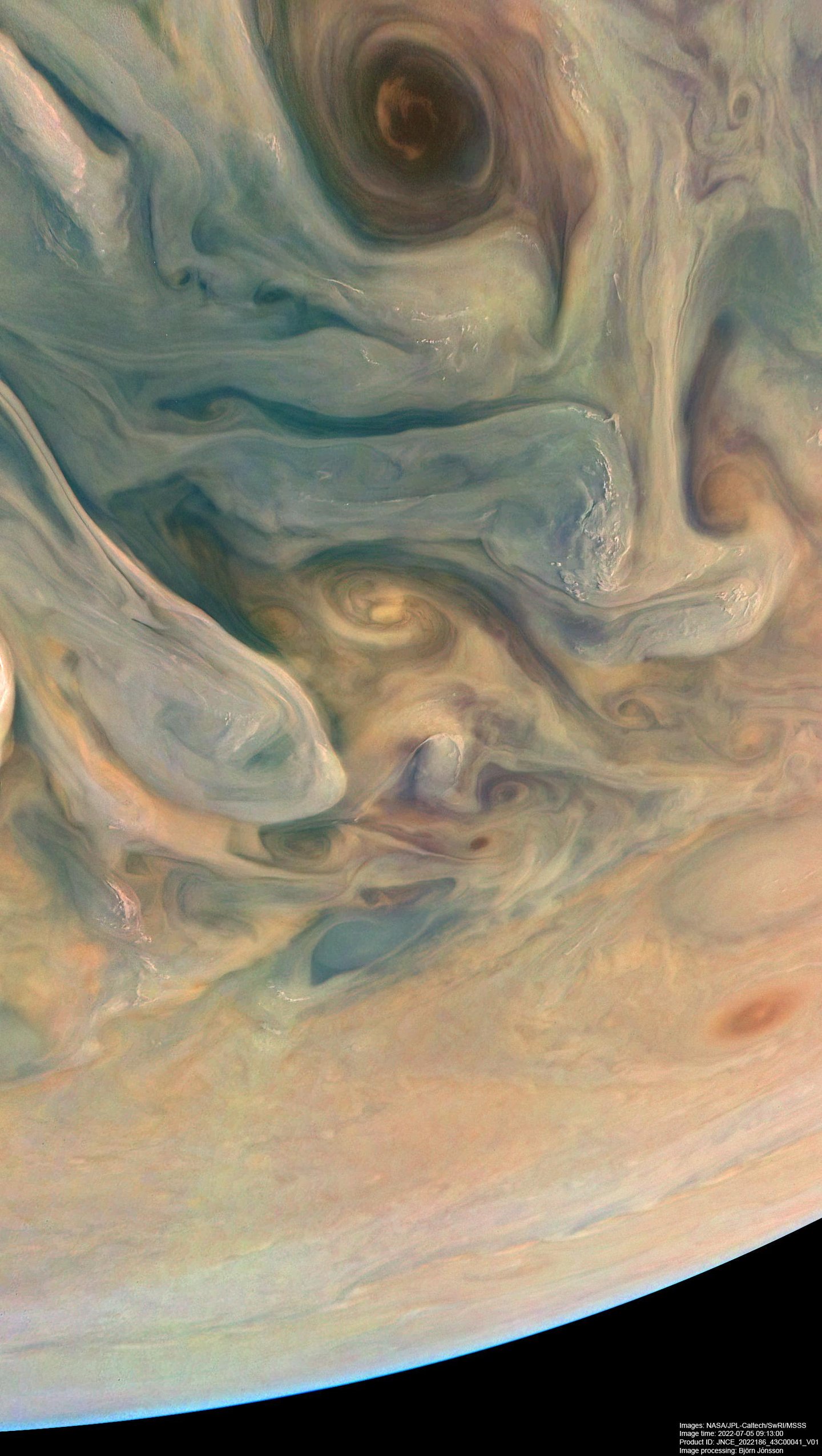 NASA's Juno Mission Reveals Jupiter's Complex Colors | NASA Jet ...
