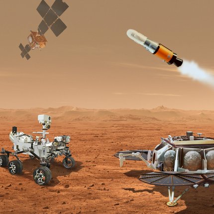 Mars Sample Retrieval Lander Concept Illustration