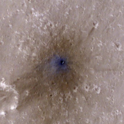 Transient Slope Lineae Formation in a Well-Preserved Crater
